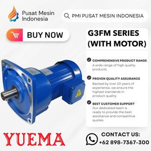 Jual GEAR BOX HELICAL YUEMA G3FM 1,5KW 2HP 1500W as 40 RATIO 30, 40, 50 ...