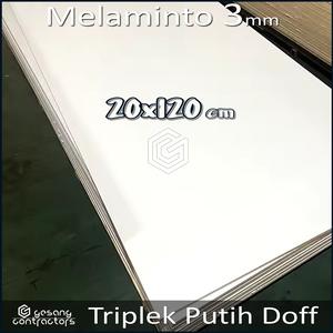Jual Triplek Melamin 3mm 20x120 cm | Putih Doff 1 Muka | 3 mm 20x120 cm ...