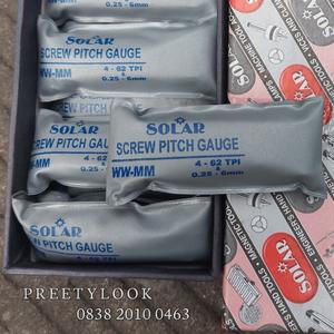 Jual Solar Thread Screw Pitch Gauge - Alat Ukur Drat Mal Ulir Ww Mm ...