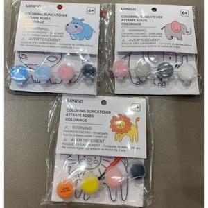 Jual Miniso Animals Coloring Suncatcher Buku Mewarnai - Hippo - Kota ...