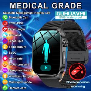 Jual 2.04-inch AMOLED Health Smart Watch Blood Body Composition ...