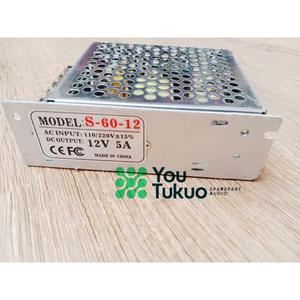 Jual SMPS Jaring 12v 5A PSU Bias Class d atau LED 12 Volt 5 Ampere ...