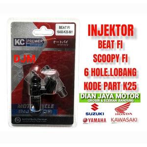 Jual INJEKTOR INJEKTOR HONDA BEAT FI SCOOPY FI 6 HOLE KODE K25 KZL ...