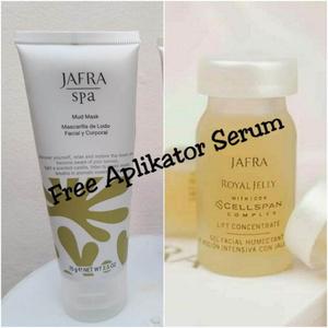 Jual mud mask jafra 75ml & serum royal jelly jafra 7ml, Free kuas ...