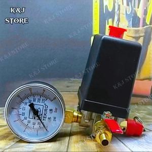 Jual Otomatis Angin Kompresor Pressure Switch Valve Regulator Gauge - B ...