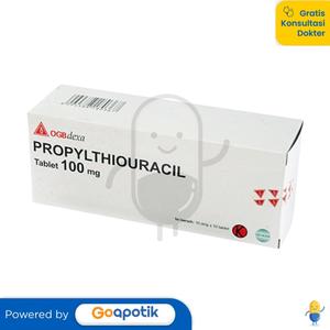 Jual PROPYLTHIOURACIL OGB DEXA MEDICA 100 MG BOX 100 TABLET ...