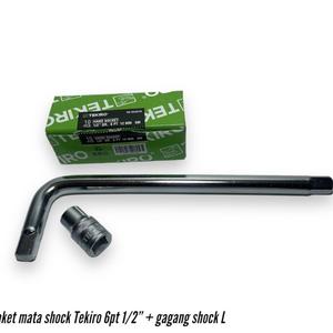 Jual Paket mata shock Tekiro 6pt 1/2” + gagang kunci shock L - Gagang ...