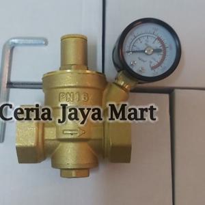 Jual PRV Pressure Reducing Valve Kuningan 1/2" inch DN15 Regulator PN ...