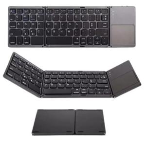 Jual Foldable Wireless Keyboard & Touchpad Bluetooth Lipat - Ready ...