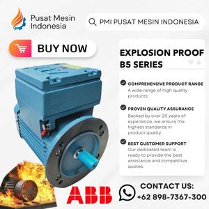 Jual ELEKTRO MOTOR ABB EXPLOSION PROOF ELECTRIC MOTOR 4P 5,5KW M2JAX 132 S4A 3PHASE 220/380V B5 ...