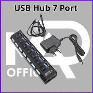 Jual HXM USB Hub 6Port 2.0 dan 1Port 3.0 Docking Station with Power ...