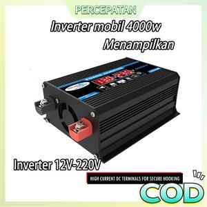 Jual NEW 4000W Mobil Inverter 12V DC Ke 220V AC Power Converter LED ...