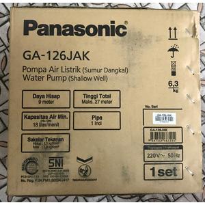 Jual PANASONIC GA 126 JAK POMPA AIR LISTRIK OTOMATIS WATER PUMP 11.10 ...
