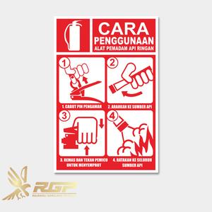 Jual Sinar Mulia Shop - Poster Penggunaan Apar 20X15 Akrilik 2Mm - 3 ...