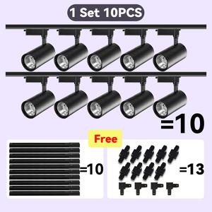 Jual Set Led Track Light Fixture COB Track Lighting Wall Lamp Rail 220V ...