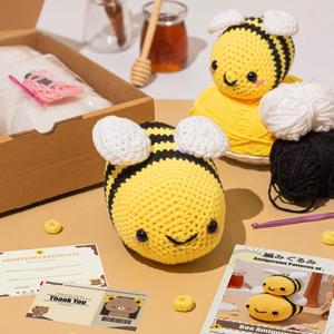 Jual DIY Crochet Aguru Bee / Do It Yourself Boneka Rajut Lebah Set ...
