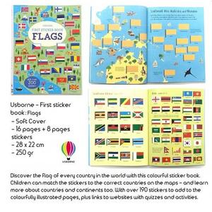 Jual ad5! Buku Stiker Bendera Negara Dunia Usborne Sticker Book Flags ...