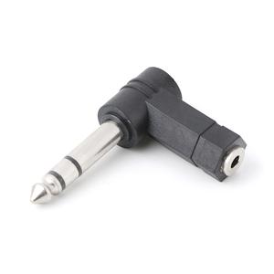 Jual 3.5mm Female Jack to 6.35mm Male Jack Right Angled Plug Headphone ...