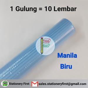 Jual UME! Kertas Karton Manila BC Biru Doff Per Roll 10 Lembar ...