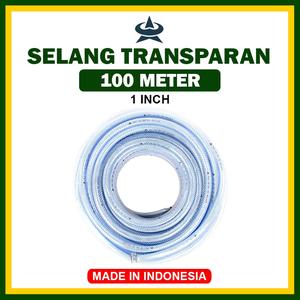 Jual GEMUK Selang Air 1 Inch 100 Meter Selang Benang Transparan PVC Selang Cuci Motor Cuci Mobil ...