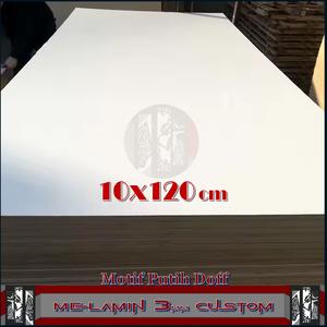 Jual Triplek Melamin Putih Doff 1 Muka Tebal 3mm | Ukuran 10x120 cm ...
