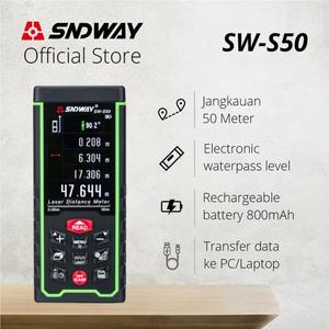 Jual SNDWAY SW-S50 Digital Laser Distance Meter 50m Meteran Digital ...