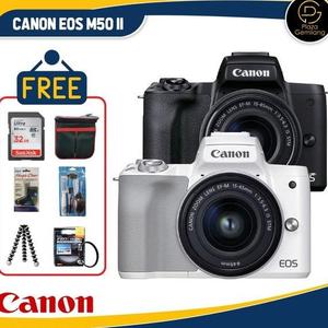 Jual NEW NEW Canon Eos M50 Kit 15-45 IS STM - M50 Mark II, Paket 64GB ...