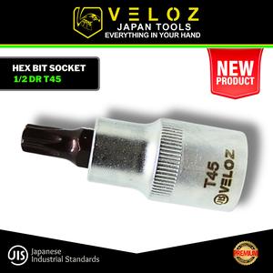Promo VELOZ Star Bit Socket DR 12" ukuran T45 Mata Kunci Sok Bintang ...