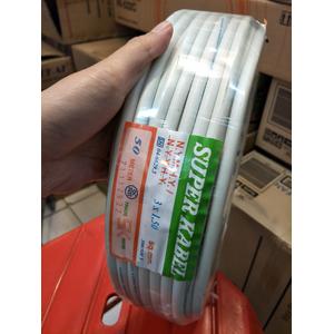 Jual kabel listrik / kabel isi 3 / kabel rambut 3 x 1.5mm/super kabel ...