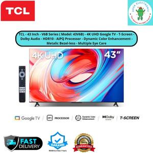 Jual JUAL MURAH! TCL 43V6B UHD 4K GOOGLE TV 43INCH DOLBY AUDIO 2024 SERIES - Jakarta Pusat ...