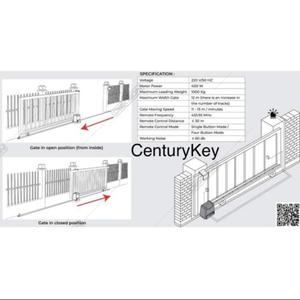 Jual Ready Stok Automatic Sliding Gate Dekkson Dag-1000 Optional Pagar ...