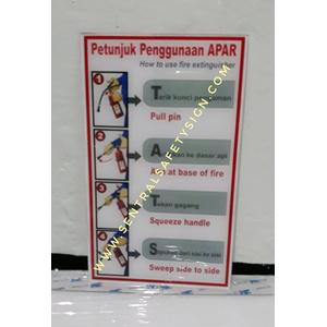 Jual Rambu Cara Penggunaan Apar - Jakarta Barat - JIWANTASHOP | Tokopedia