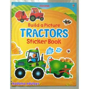 Jual Usborne Build a Picture - Tractors Sticker Book,Buku Import ...