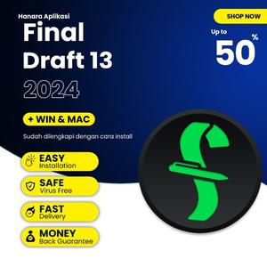 Jual Software Screenwriting: Final Draft 13 [Untuk Komputer OS WIN / WINDOWS & MAC] | Software ...