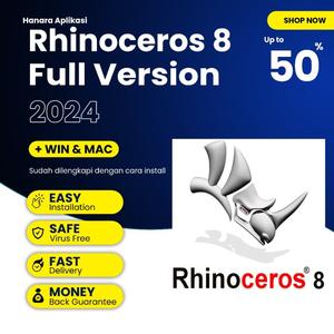 Jual Rhinoceros 8 [Untuk Komputer OS WIN / WINDOWS & MAC] | Software Apilkasi Download File ...