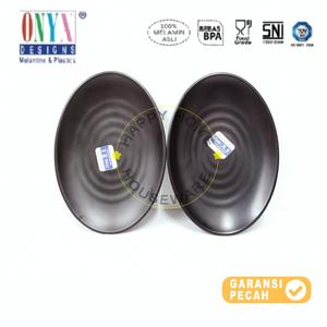 Jual ONYX Piring Oval Melamin 10" Cosmic Granite Piring Oval Premium ...
