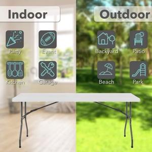 Jual Meja Lipat Fiber Folding Table Meja Cafe Meja Makan Camping Bahan ...