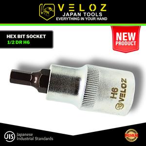 Promo VELOZ Hex Bit Socket DR 12 ukuran H6, 6mm Mata Kunci Sok Shock ...