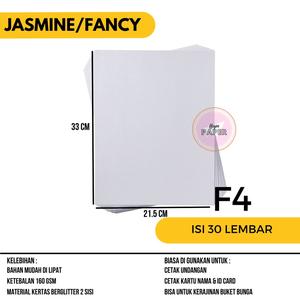 Jual Kertas Jasmine F4 isi 30 lembar / Undangan Jasmine Glitter F4 ...