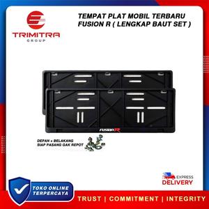Promo Tatakan Dudukan Tempat Plat Nomor Mobil Terbaru FUSION R Lengkap ...