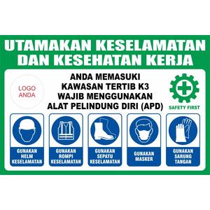 Jual Banner / Spanduk K3 Safety Ukuran 3X2 Horizontal Harga Promo ...