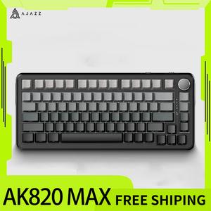 Jual Ajazz Ak820 Max Magnetic Switch Keyboard Mechanical Wired/Tri Mode Hot Swap Rgb Custom With ...