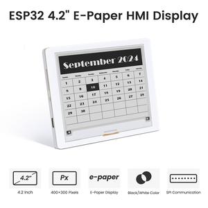Jual CrowPanel 4.2Inch E-paper E-ink 400*300 ESP32-S3 HMI Display Black/White Driven By SPI ...