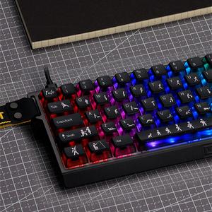 Jual 116 Keys, Destiny-Themed ASA Keycap Set PBT Personality, Black ...