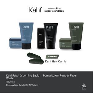 Promo Kahf Paket Grooming Basic isi 2 -Pomade, Hair Powder, Face Wash ...