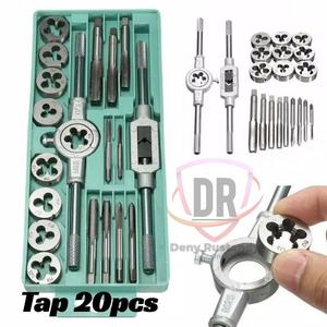 Jual Set 20pcs Alat Snai Senai Hand Tap Die Tapping Pembuat Ulir Drat ...