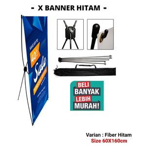 Jual X BANNER RANGKA TIANG EX BANER PIPA BESI PIPE STANDING STAND FIBER ...
