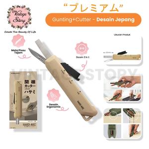 Jual Gunting Cutter Lipat 2 in 1 Multifungsi Praktis Pisau Stainless ...