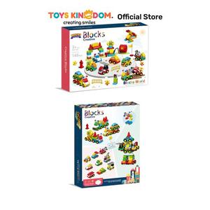 Jual Toys Kingdom Bricks Kingdom Set 140 Pcs Big Building Blocks Fleet ...
