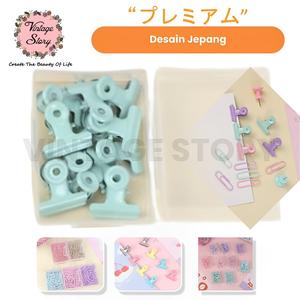 Promo Klip Push Pin Penjepit Buku Paku Kertas ATK Aesthetic 1 Set ...